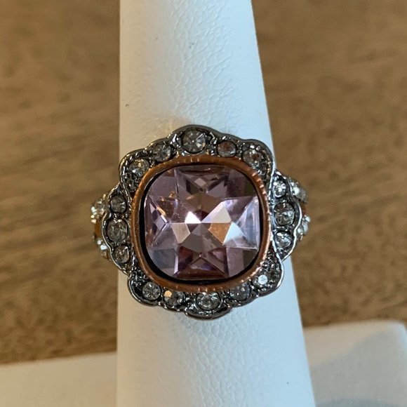 Jewelry | 925 Sterling Silver Filled Natural Pink Gemstone Ring | Poshmark